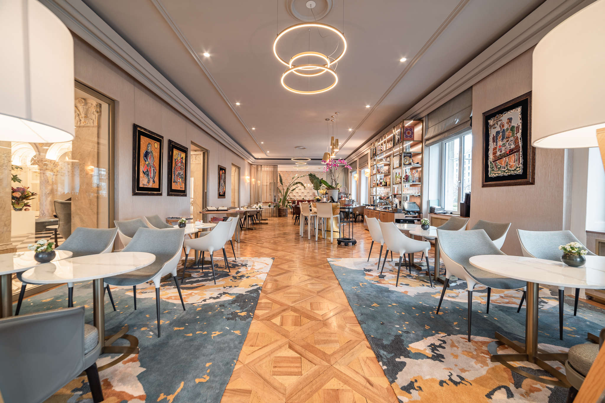 Living Room Bar Kitchen The Ritz Carlton Hotel De La Paix Geneva